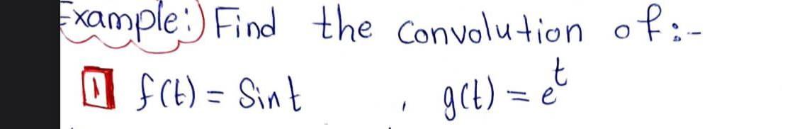 Solved xample: Find the convolution of:(1) | Chegg.com