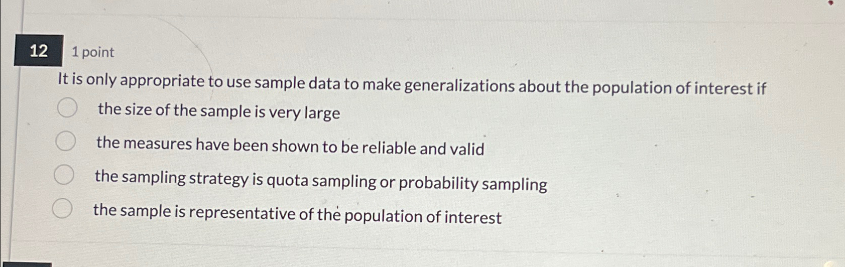 Solved 121 pointIt is only appropriate to use sample data | Chegg.com Solved 121 pointIt is only appropriate to use sample data | Chegg.com