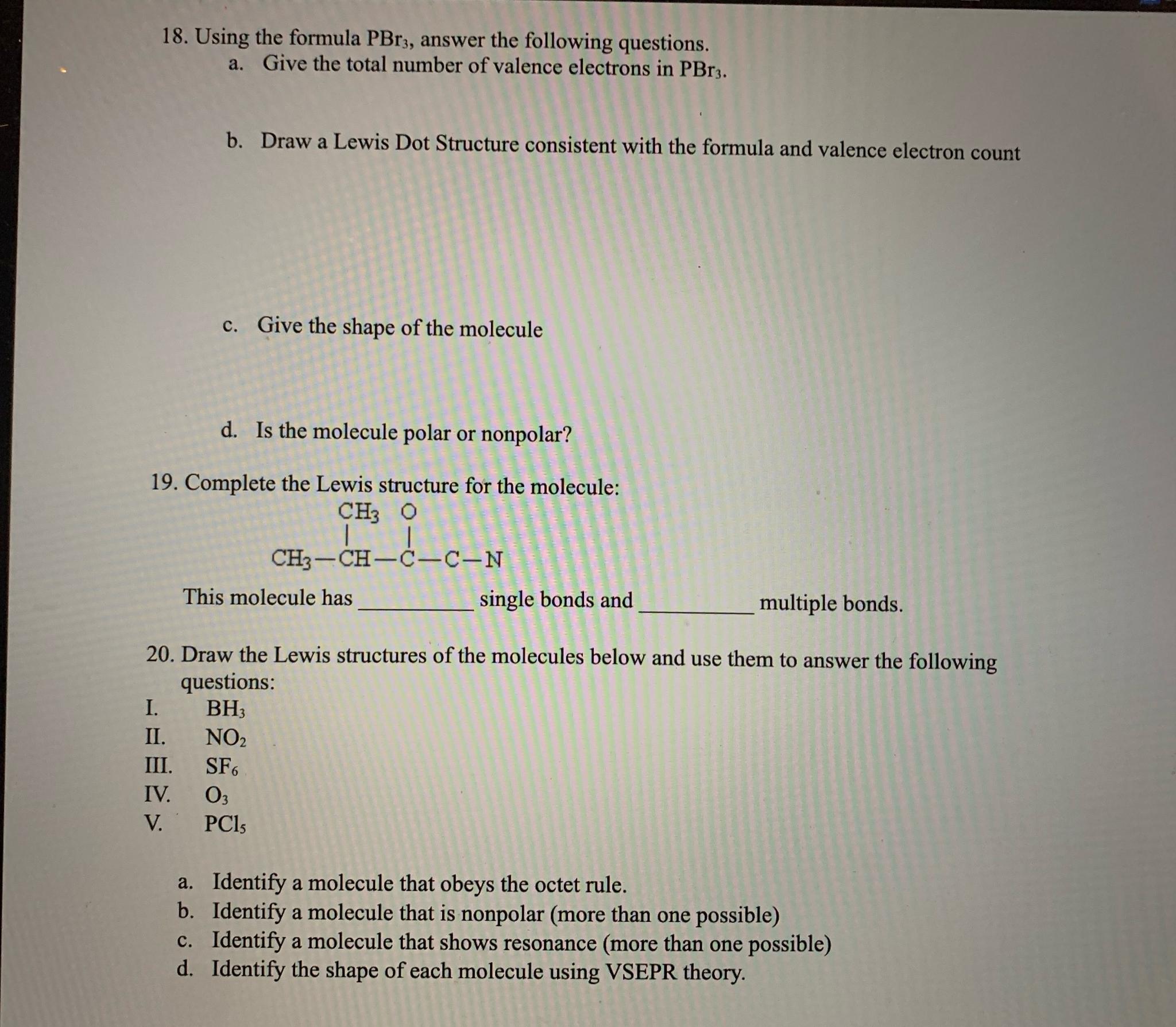 Solved Using the formula PBr3, ﻿answer the following | Chegg.com