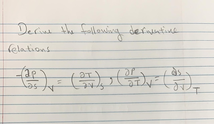 Solved the following Derine relations derivative | Chegg.com