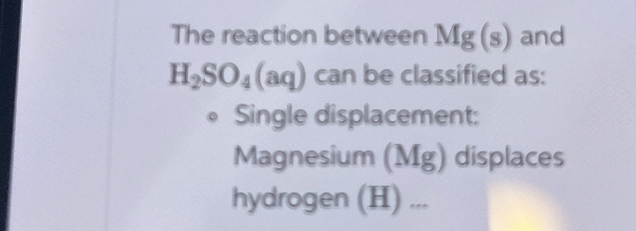 Solved The reaction between Mg(s) ﻿andH2SO4(aq) ﻿can be | Chegg.com