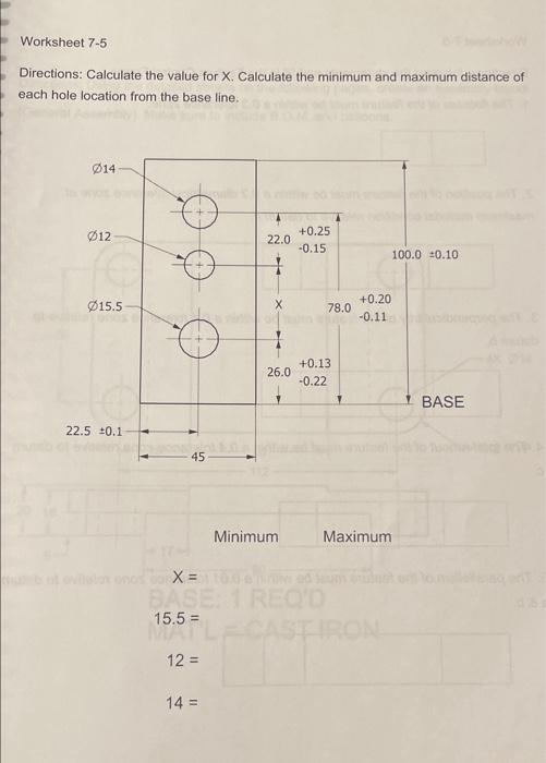 Solved Directions: Calculate the value for X. Calculate the | Chegg.com