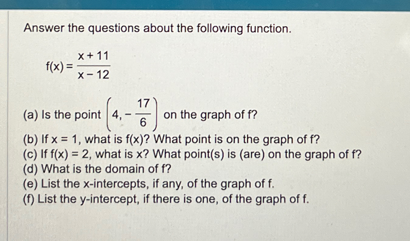 Solved Answer the questions about the following | Chegg.com