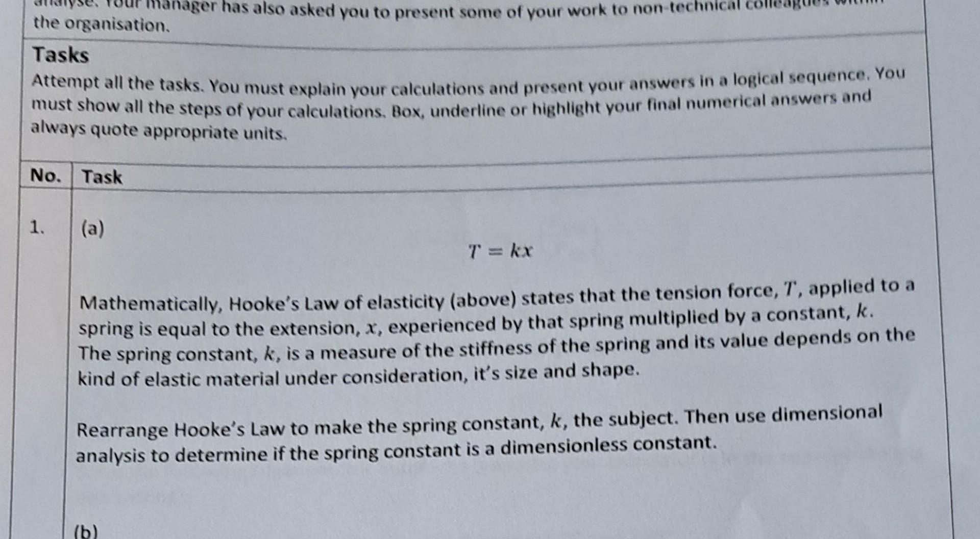 Solved the organisation. Tasks Attempt all the tasks. You | Chegg.com