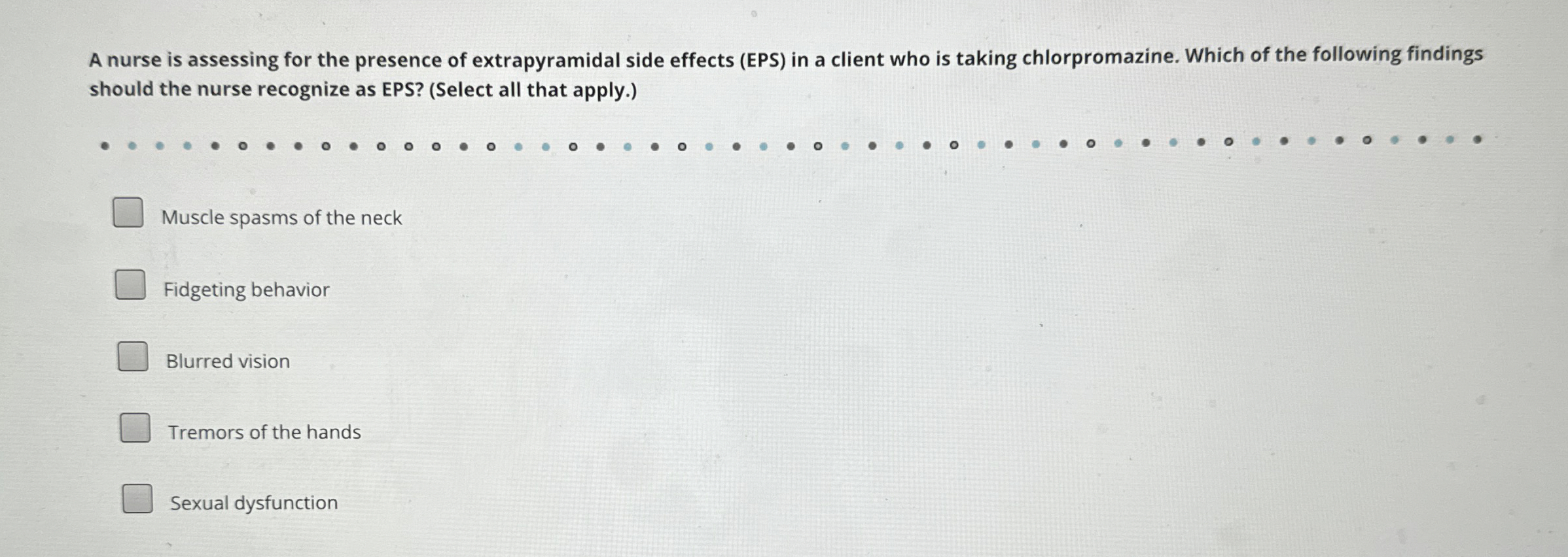 Solved A nurse is assessing for the presence of | Chegg.com