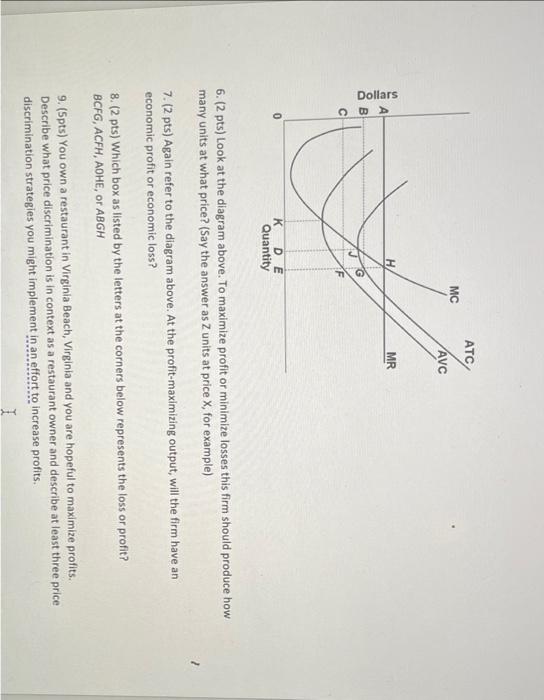Solved 6. (2 pts) Look at the diagram above. To maximize | Chegg.com
