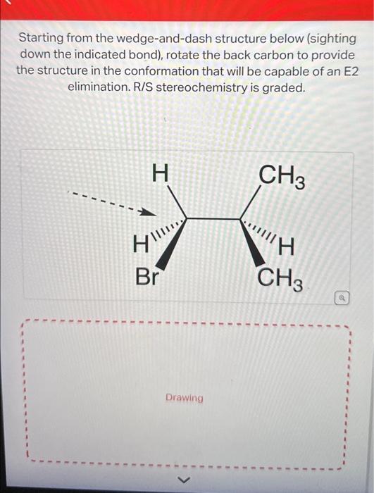 Solved Starting from the wedge-and-dash structure below | Chegg.com