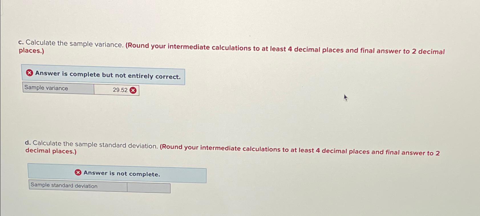 Solved Consider the following sample | Chegg.com