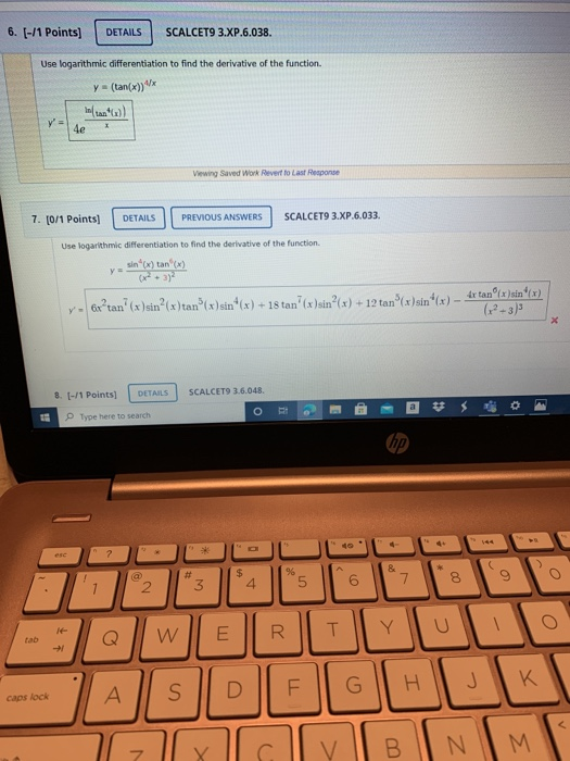 Solved 3. [0/1 Points] DETAILS PREVIOUS ANSWERS SCALCET9 | Chegg.com