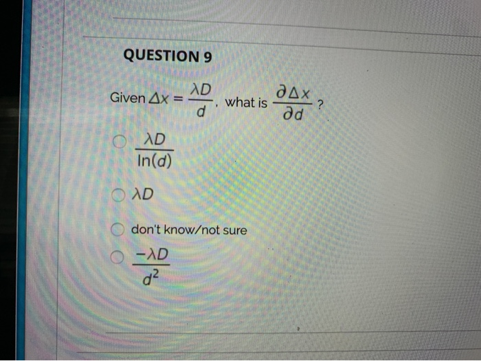 Solved QUESTION 9 Given Ax = D . what is hat is a X2 ad o AD | Chegg.com