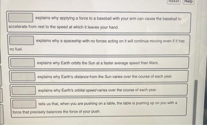 Solved explains why applying a force to a baseball with your | Chegg.com