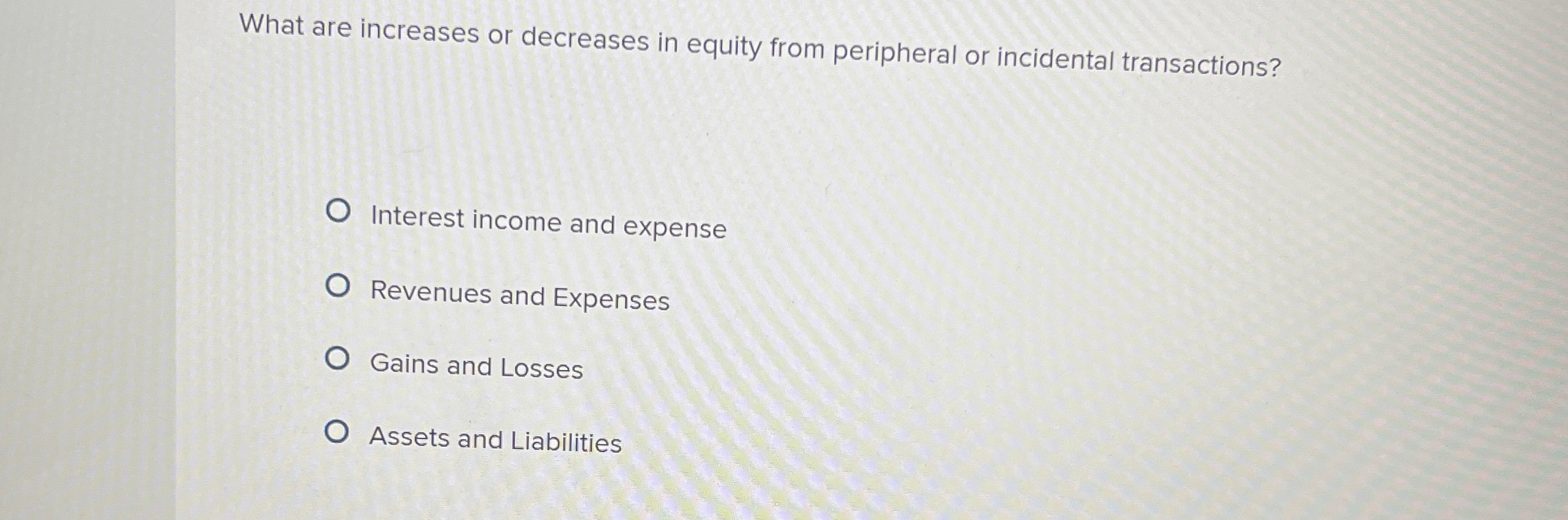 Solved What are increases or decreases in equity from | Chegg.com