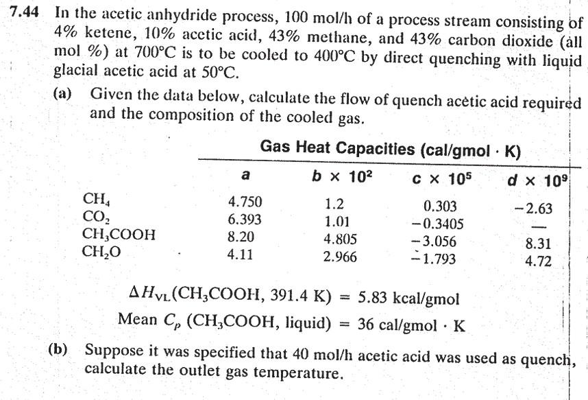 Solved Source: Reklaitis DO IT CLEAR, WRITE THE FORMULA AND | Chegg.com