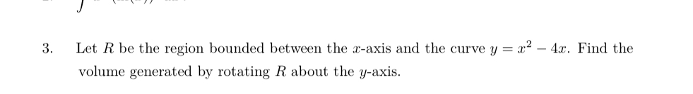 Solved Let R ﻿be the region bounded between the x-axis and | Chegg.com
