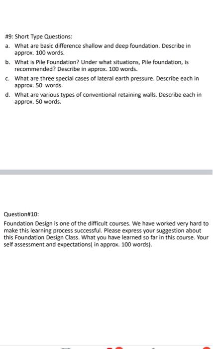 Solved ASAP #9: Short Type Questions: a. What are basic | Chegg.com