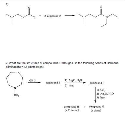 Solved Provide structures for compounds A through D. What | Chegg.com