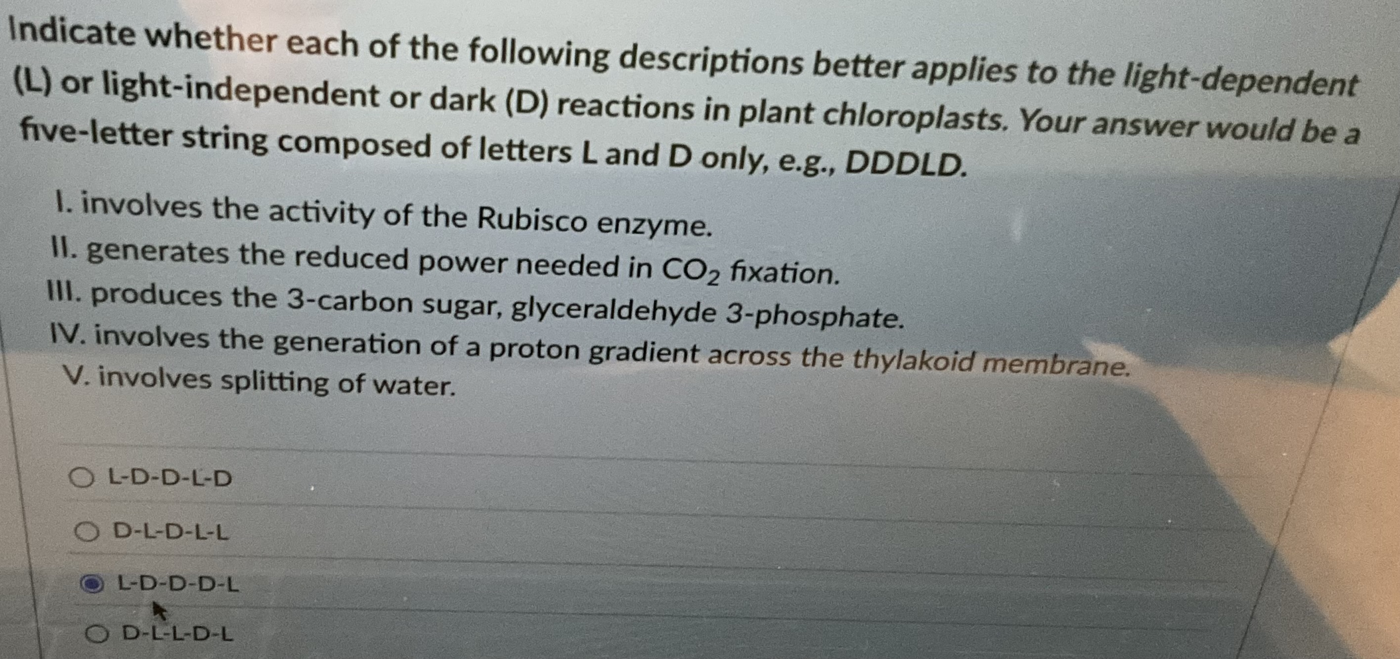 Solved Indicate whether each of the following descriptions | Chegg.com