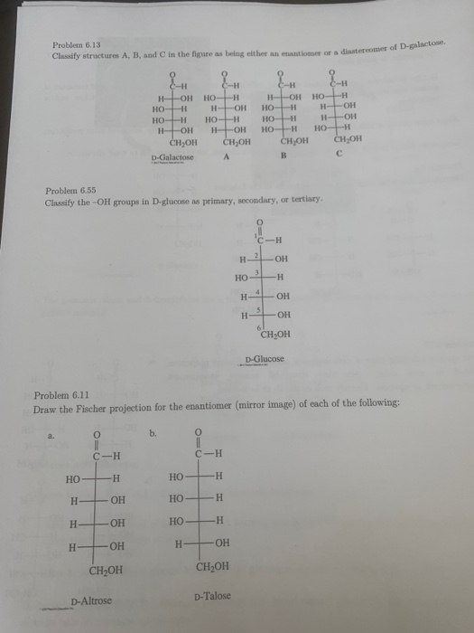 Solved Problem 6.13 Classify structures A, B, and in the | Chegg.com