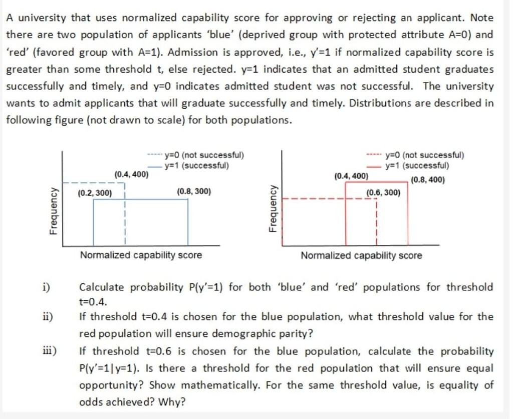 Solved A university that uses normalized capability score | Chegg.com
