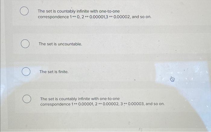 Solved Determine whether each of these sets is finite, | Chegg.com