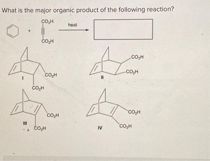 Solved What is the major organic product of the following | Chegg.com