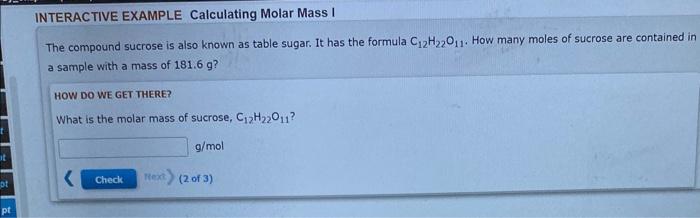 Solved The compound sucrose is also known as table sugar. It | Chegg.com