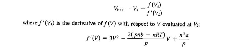 Solved Vk+1=Vk−f′(Vk)f(Vk) where f′(Vk) is the derivative of | Chegg.com