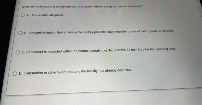Solved Which of the following is a characteristic of a | Chegg.com
