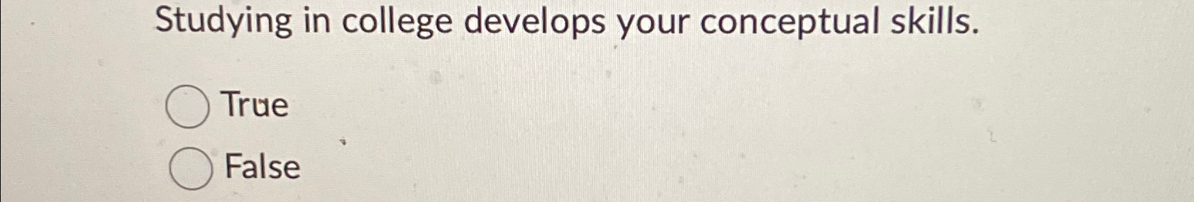 Solved Studying in college develops your conceptual | Chegg.com
