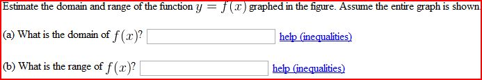 Solved Estimate The Domain And Range Of The Function Y