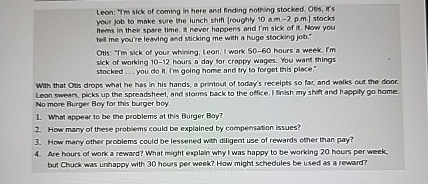 Solved Leon: Tht sick of coming in here and finding notting | Chegg.com