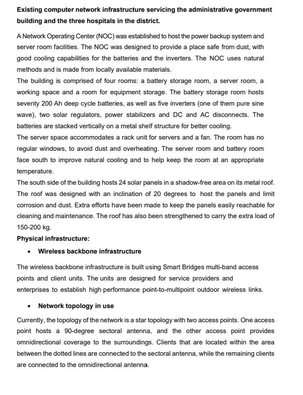 Solved 3.3. Scenario-based case study 2: Community Network | Chegg.com