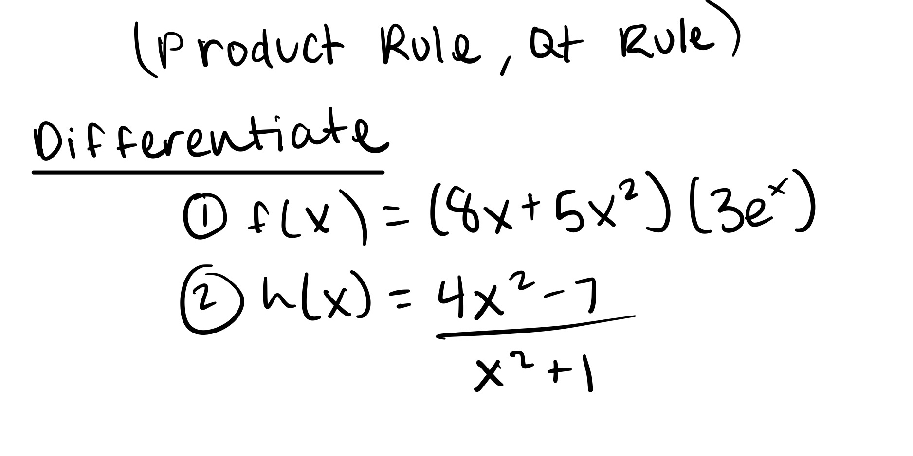 Solved (Product Rule, Qt Rule) | Chegg.com