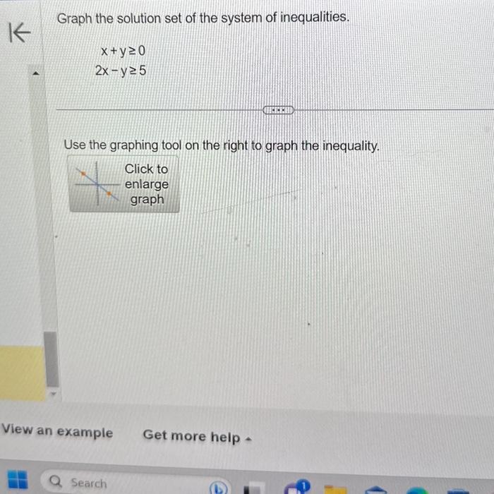 Solved Graph the solution set of the system of inequalities. | Chegg.com
