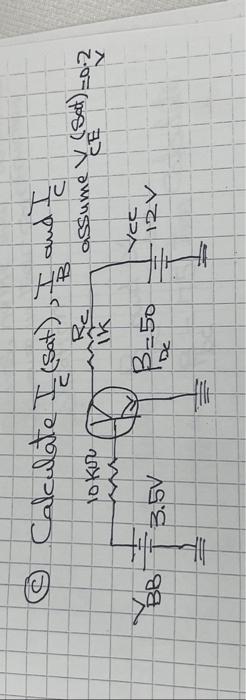 (c) Calculate Ic( sat),BI and cI | Chegg.com