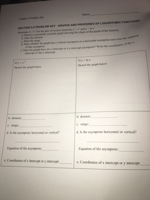 Solved Name: Chapter 5 Problem Set SECTION S4 PROBLEM SET: | Chegg.com