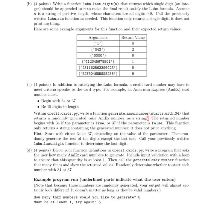Solved 3. Credit card numbers are not completely random | Chegg.com