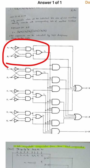 Solved the doctor ask to do 12 bit comparator , can someone | Chegg.com