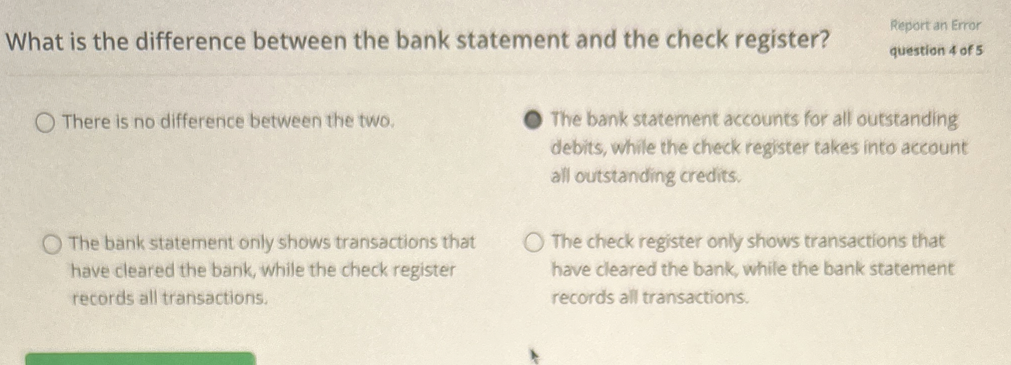 Solved What is the difference between the bank statement and | Chegg.com