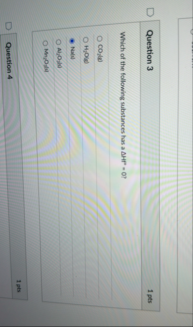 Solved Question 31 ﻿ptsWhich of the following substances has | Chegg.com