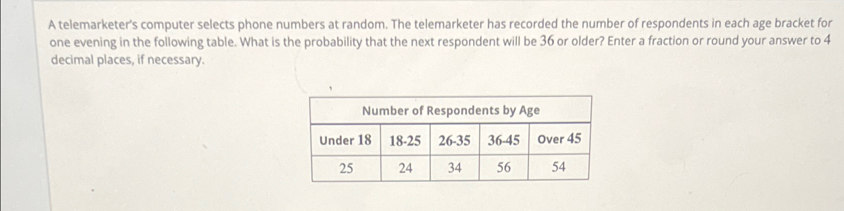 Solved A telemarketer's computer selects phone numbers at | Chegg.com