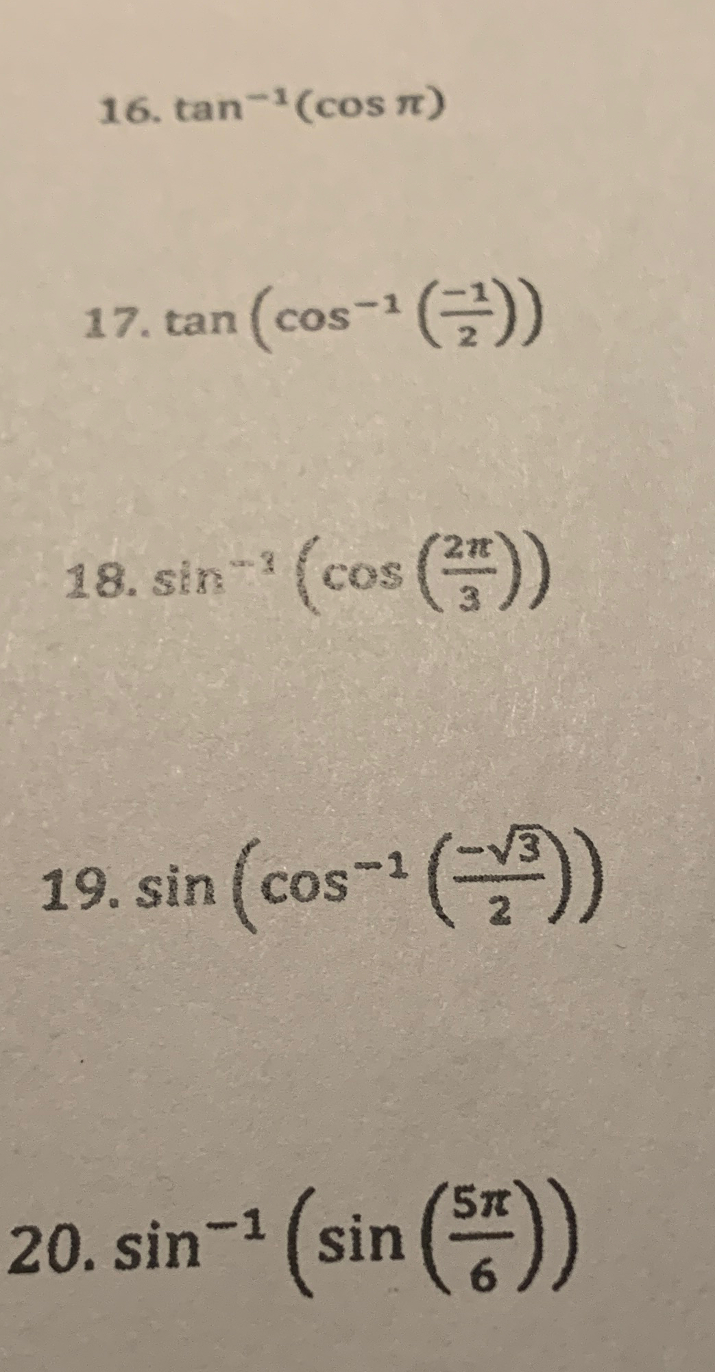 Solved Composition of trigonometric functions prsctice | Chegg.com