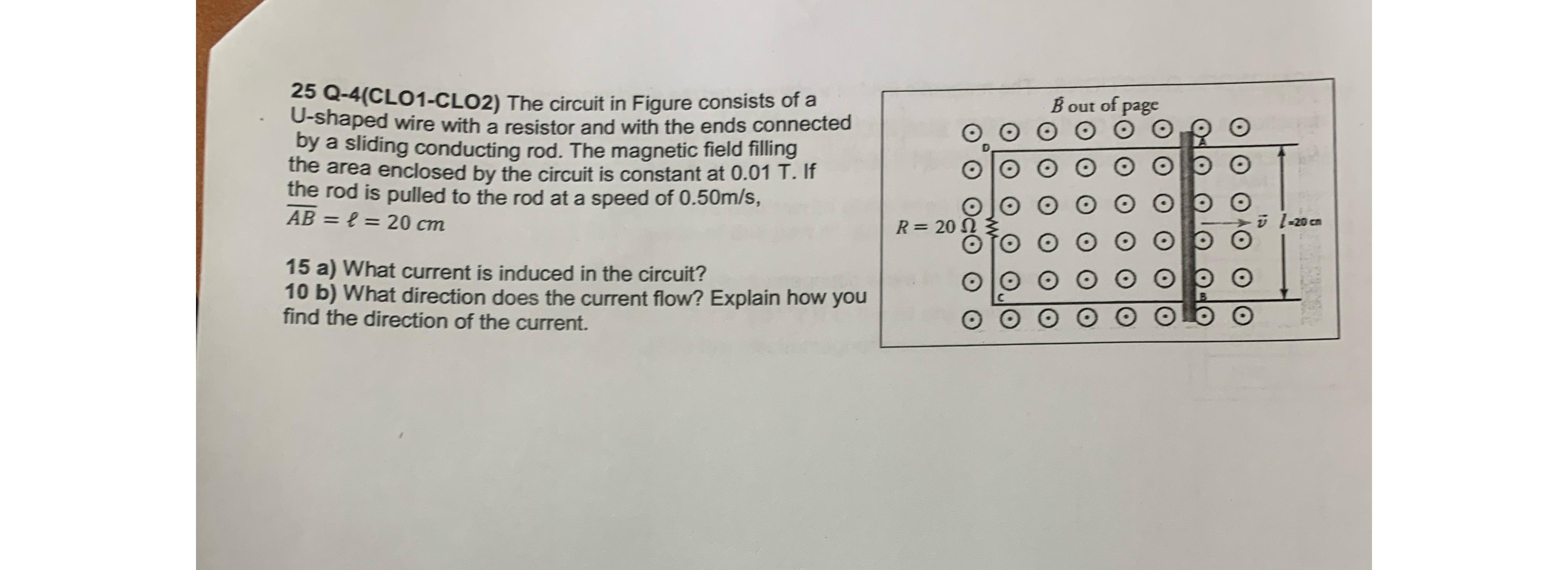 Solved 25 ﻿Q-4(CLO1-CLO2) ﻿The circuit in Figure consists of | Chegg.com