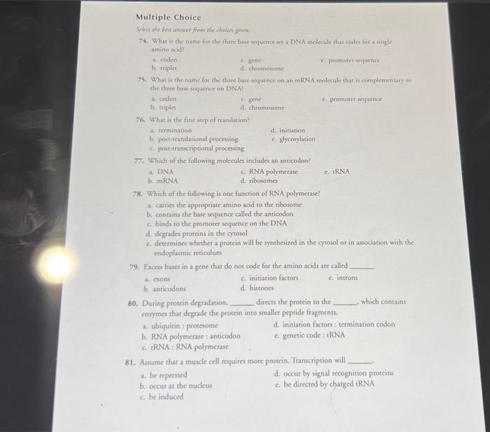 Solved 76. What is the name for the three baic sequence on a | Chegg.com