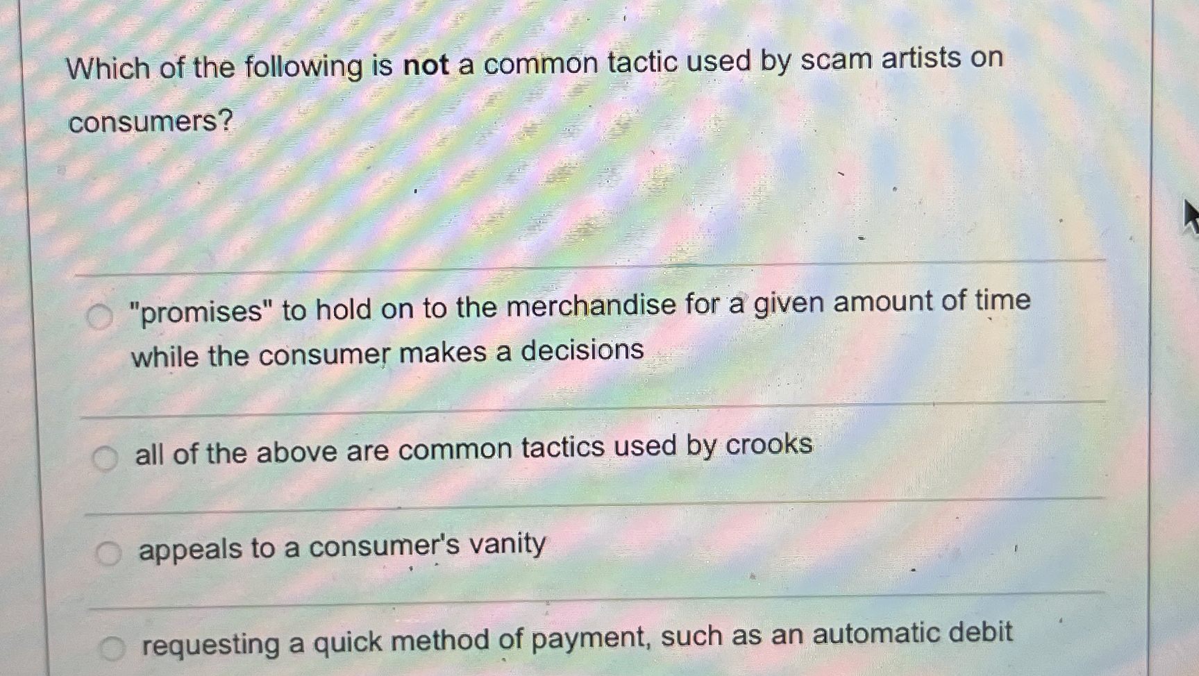 Solved Which of the following is not a common tactic used by | Chegg.com