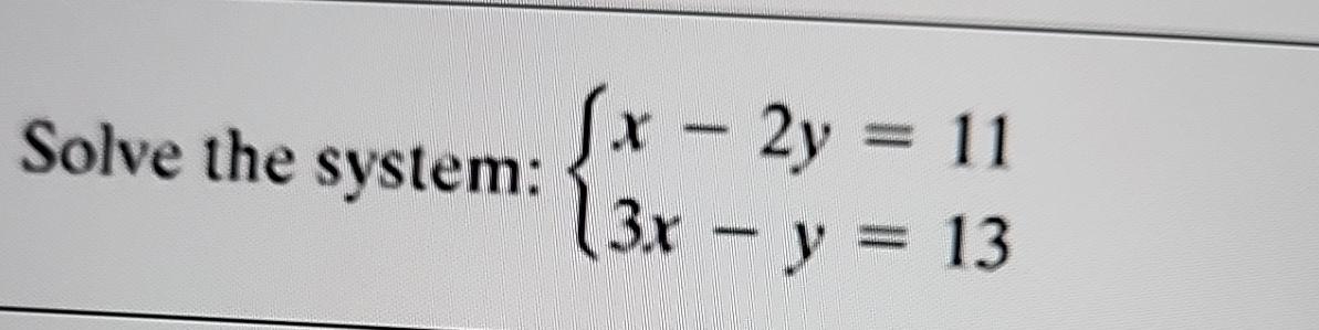 Solved Solve the following linear equations by adding Solve | Chegg.com