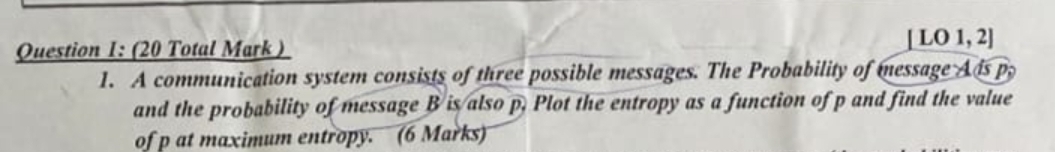 Solved Question I: (20 ﻿Total Mark)[LO 1, 2]and the | Chegg.com