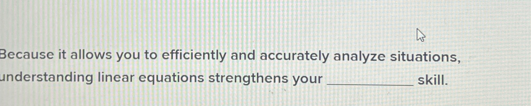 Solved Because it allows you to efficiently and accurately | Chegg.com
