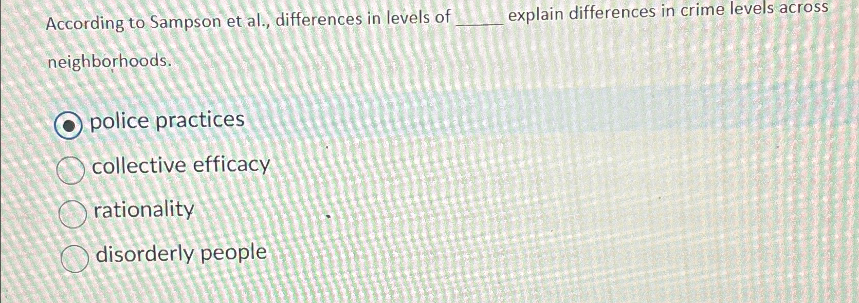 Solved According to Sampson et al., ﻿differences in levels | Chegg.com