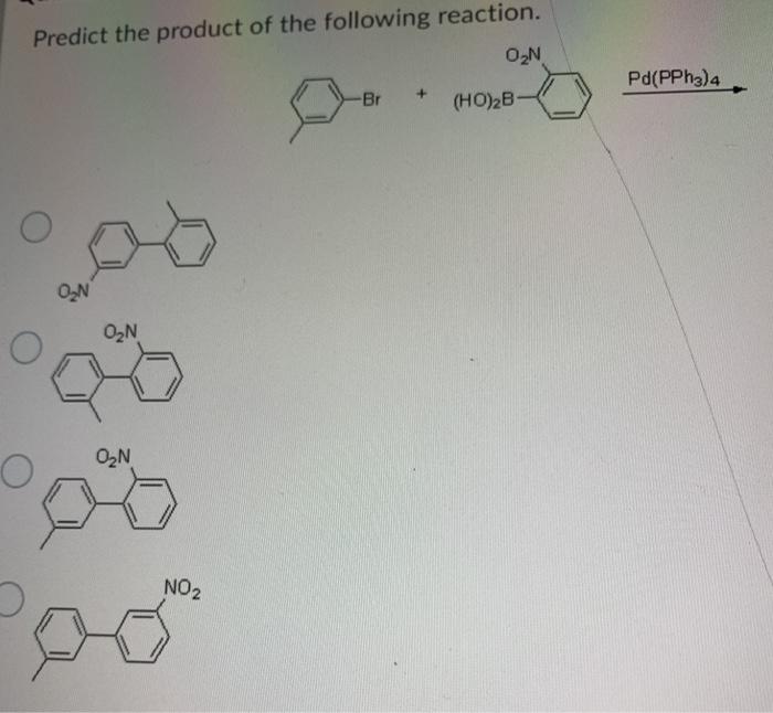 Solved Predict the product of the following reaction. ON | Chegg.com